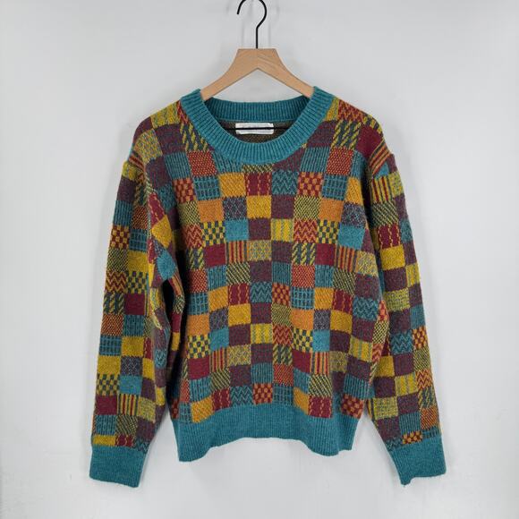 Knit Wear | Sweaters | Knit Wear Colorblock Patchwork Sweater ...